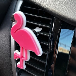 Flamingo Car Diffuser, Pink Flamingo, Vent Clip Air Freshener, Car ...