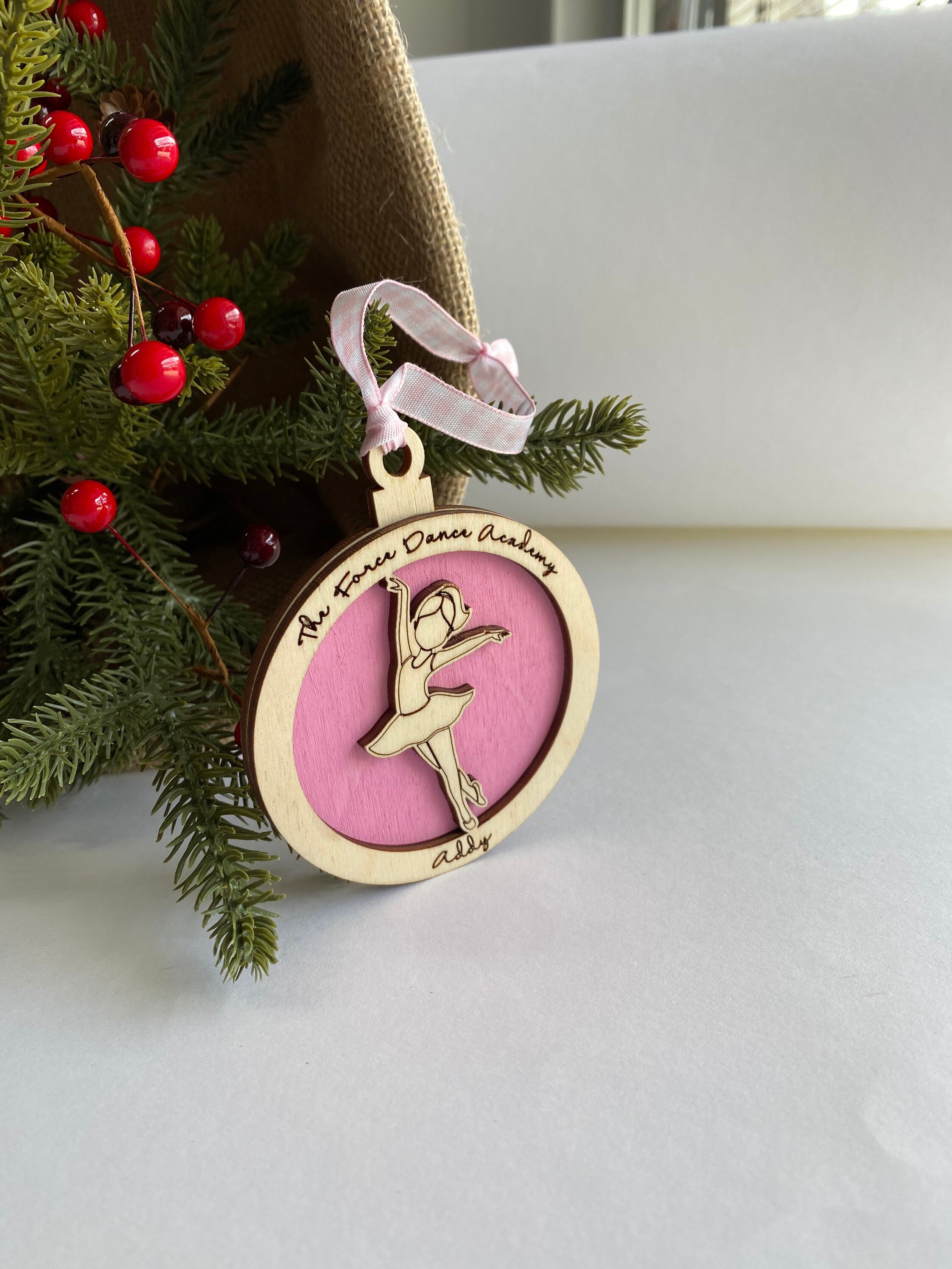 Unique Personalized Ballet Ornament, Custom Dance Team Gift, Ballerina ...