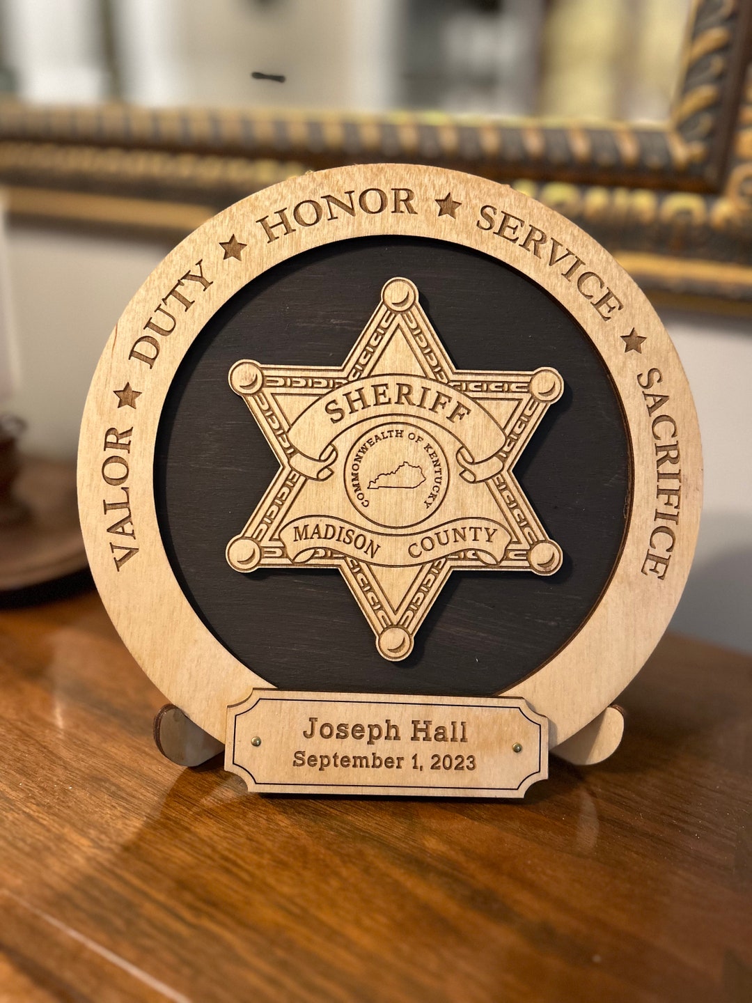 Personalized Law Enforcement Retirement Plaque: Sheriff, Police ...