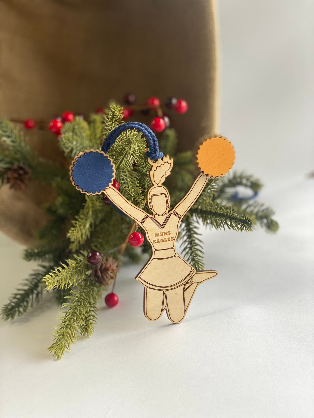 Cheerleader Ornament for Senior or Coach. Personalized Christmas Tree ...
