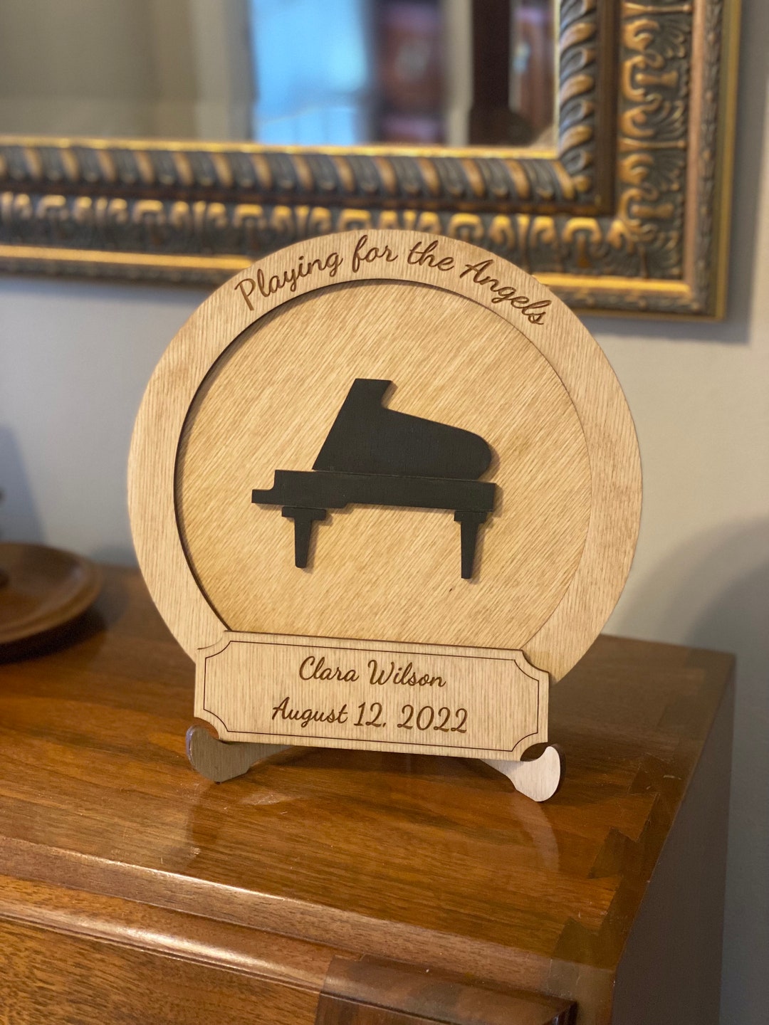 Memorial Pianist Personalized Plaque, Church Pianist, Loss of Mother ...