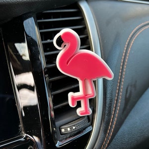 Flamingo Car Diffuser, Pink Flamingo, Vent Clip Air Freshener, Car ...