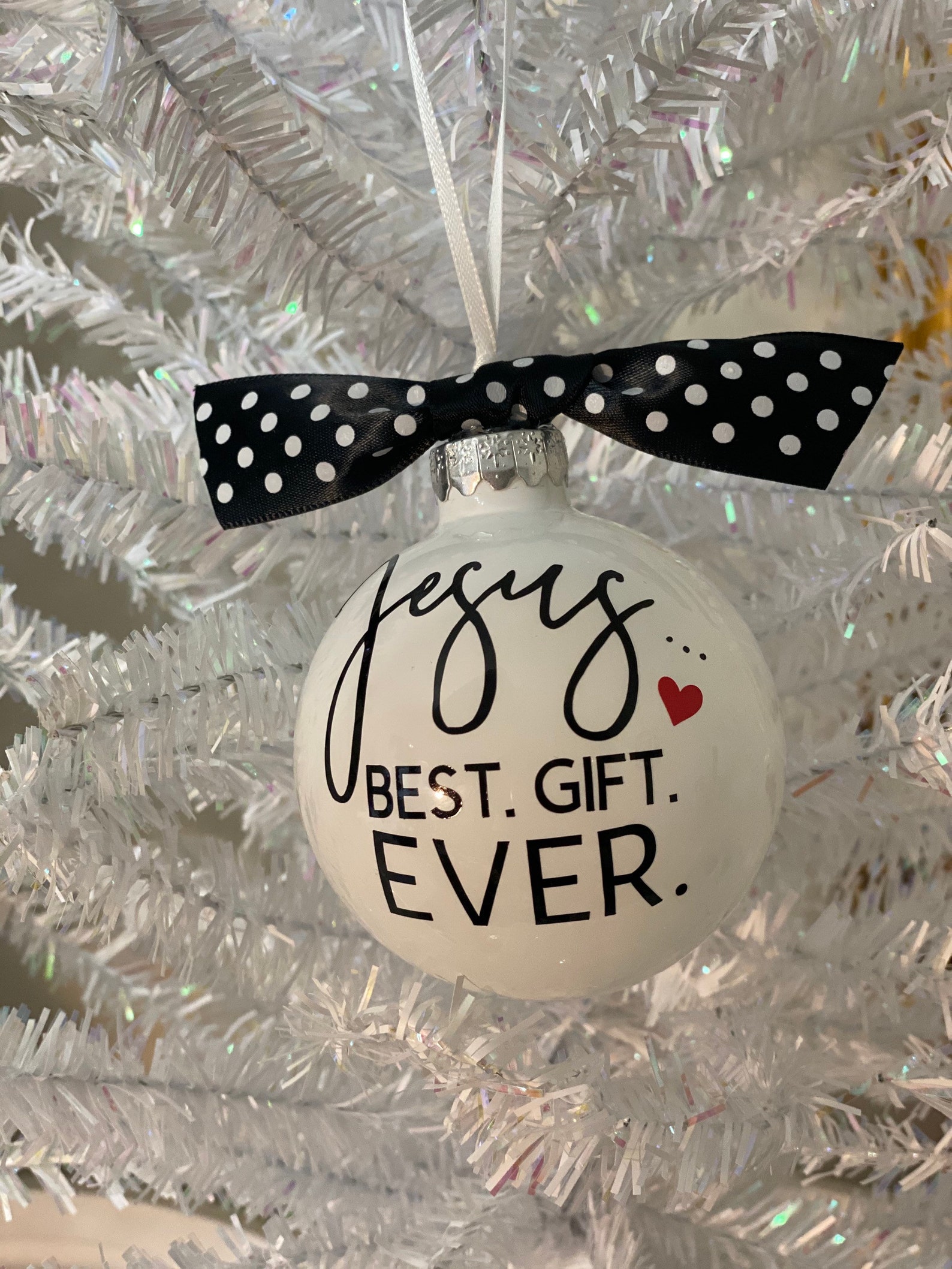 Jesus is the Best Gift Ever Ornament Christmas ornament | Etsy
