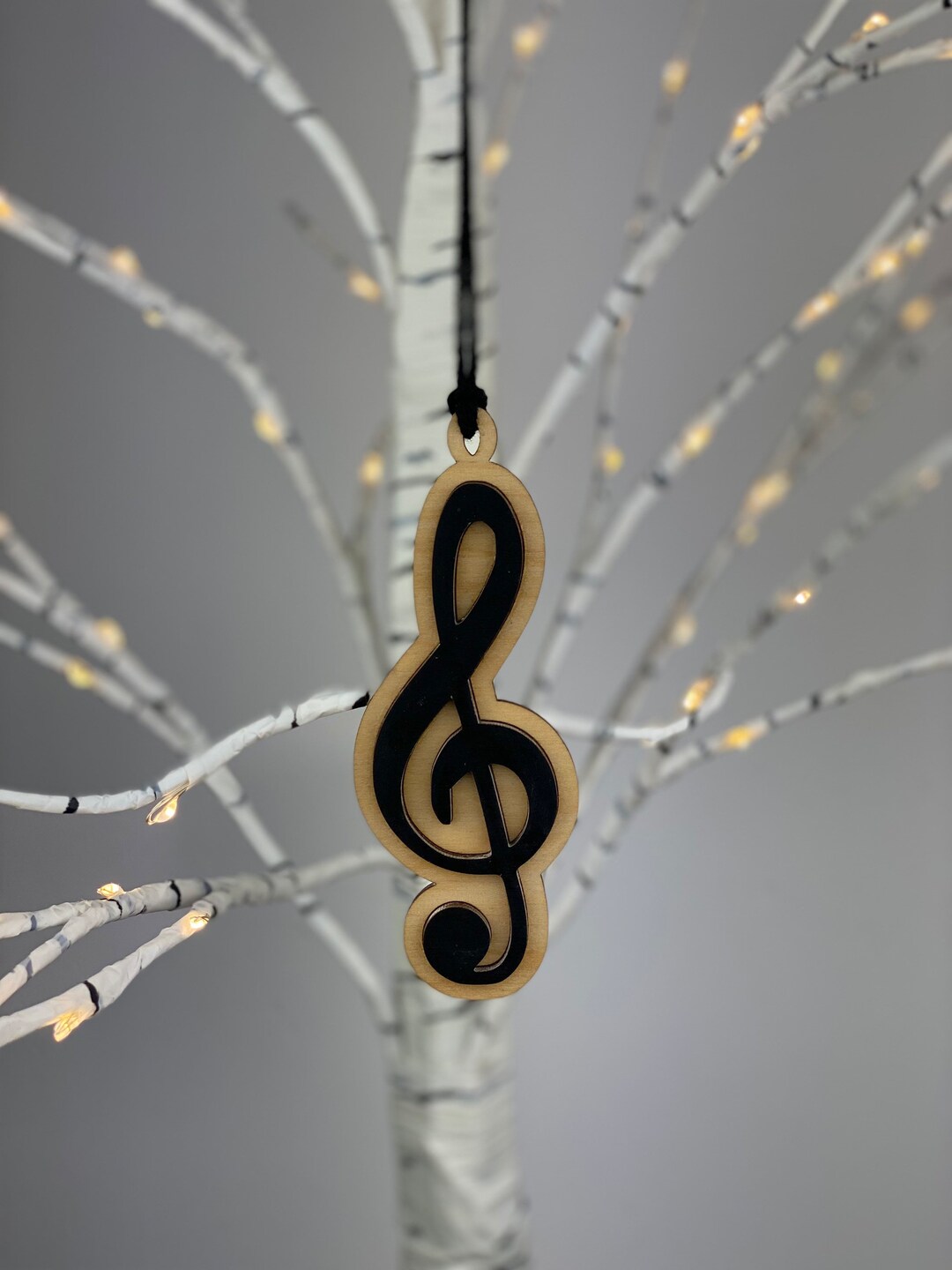 Music Note, Treble Clef Personalized Christmas Ornament, Band and Choir ...
