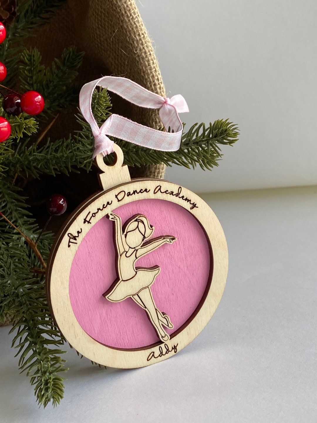 Unique Personalized Ballet Ornament, Custom Dance Team Gift, Ballerina ...