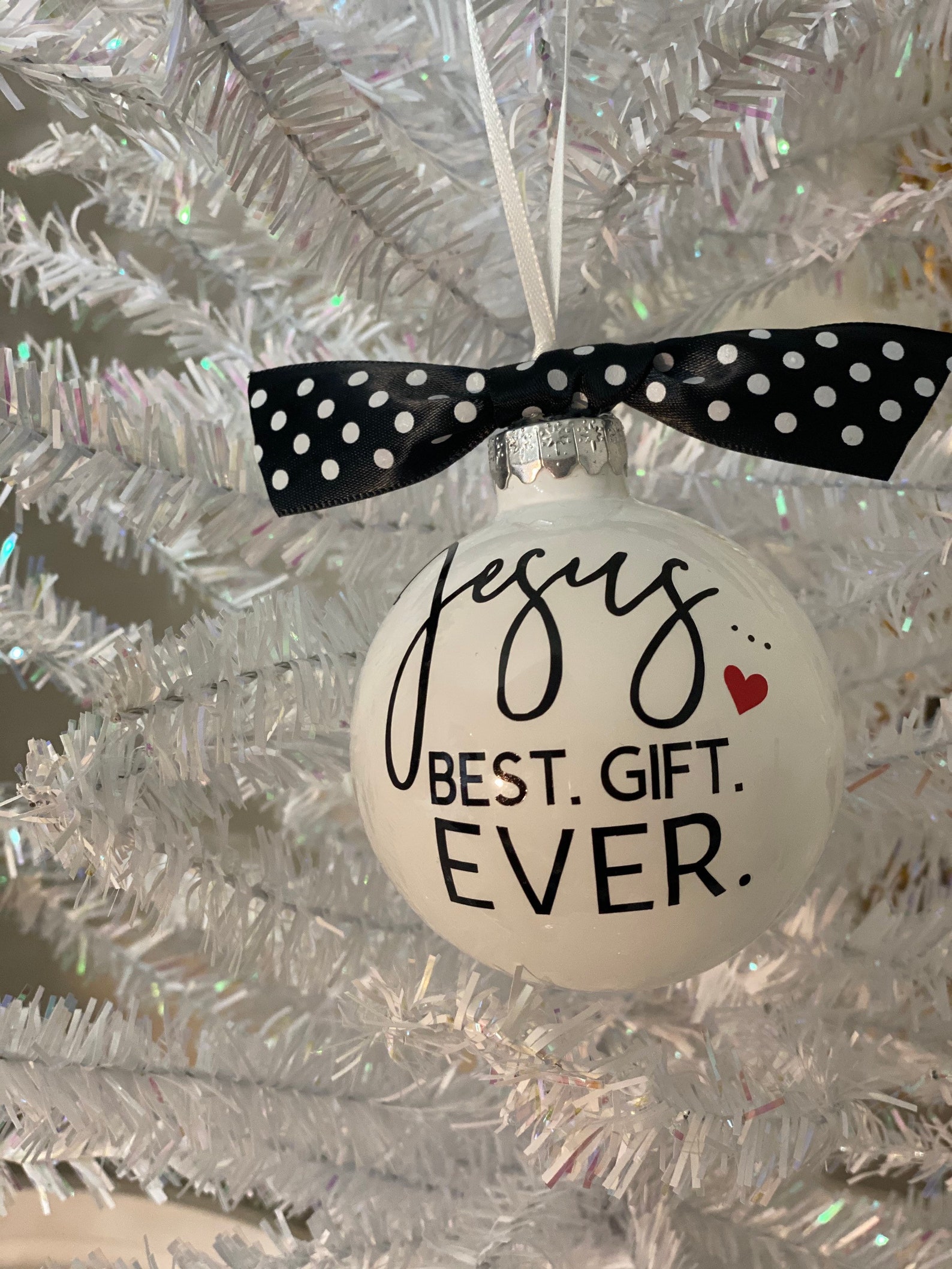 Jesus is the Best Gift Ever Ornament Christmas ornament | Etsy