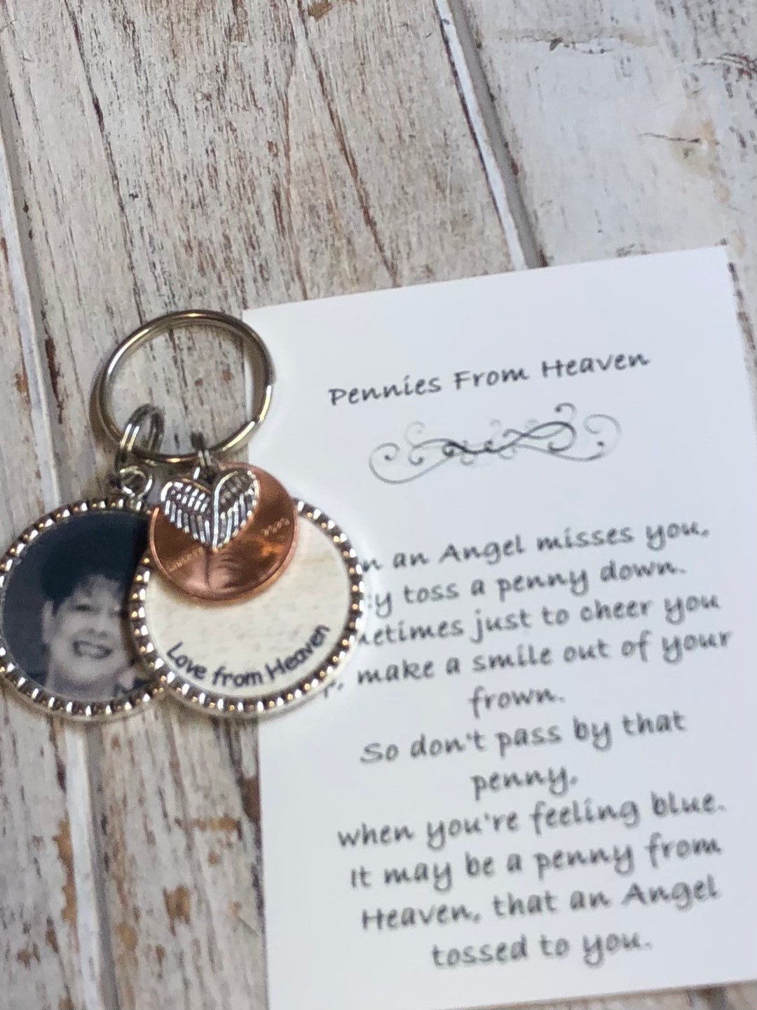Memorial Gift • Memorial Keychain • Memorial Photo Gift • Custom ...
