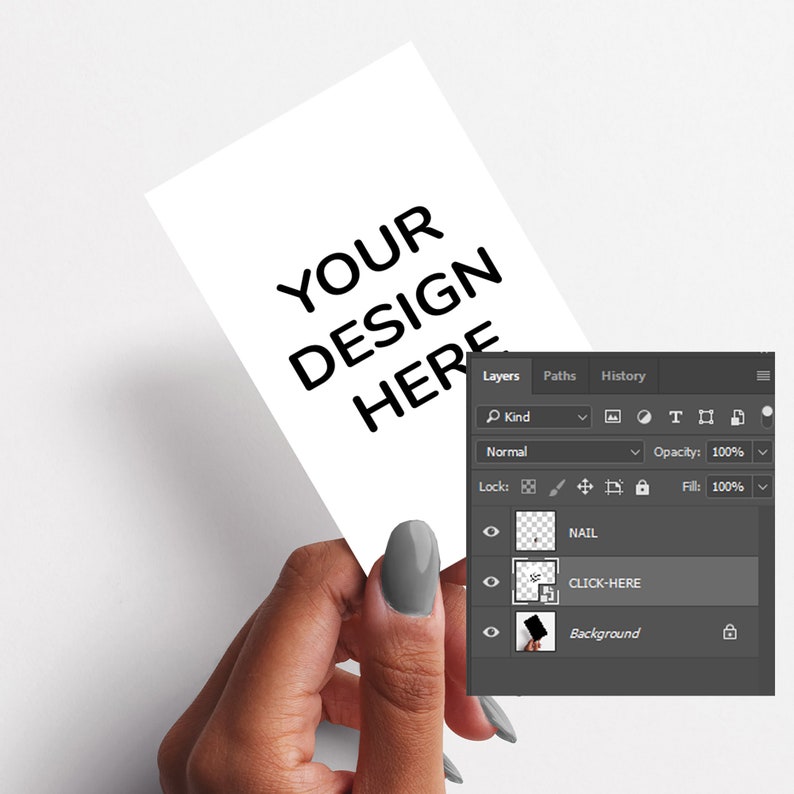Hand Holding Card Mockup Psd Easy Editable +smart Object - Etsy