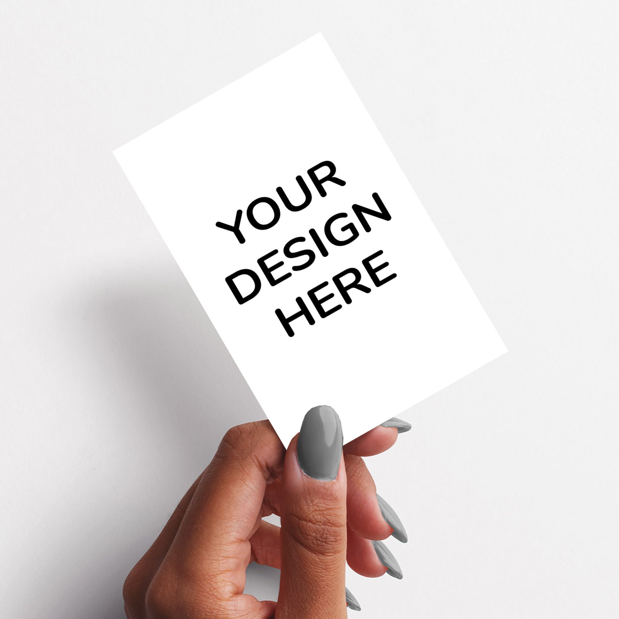 Hand Holding Card Mockup Psd Easy Editable +smart Object - Etsy