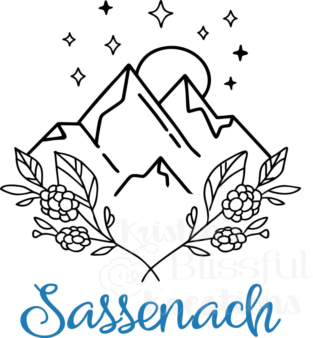 Sassenach, Outlander, Claire, Fraser, Jaime, Love, Svg, Png, Cutting ...