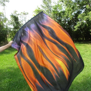 Worship Flag With Flex Rod Consuming Fire Praise and Worship Dance Flag ...