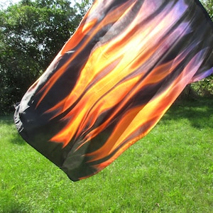 Worship Flag With Flex Rod Consuming Fire Praise and Worship Dance Flag ...