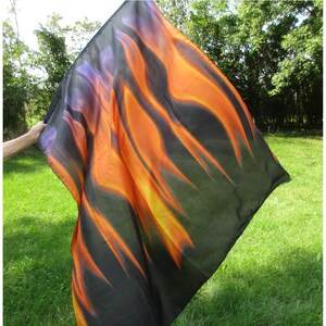 Worship Flag With Flex Rod Consuming Fire Praise and Worship Dance Flag ...