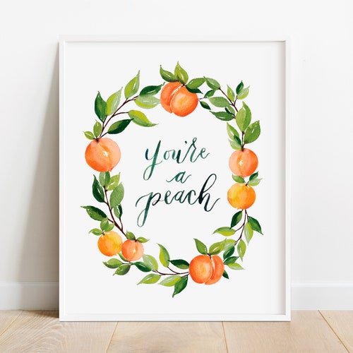 You're A Peach Card - Etsy