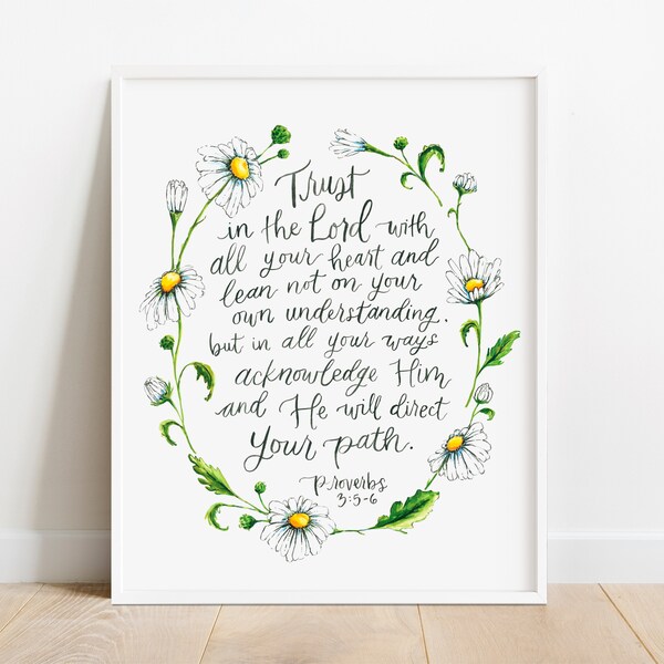Proverbs 3 5 6 - Etsy