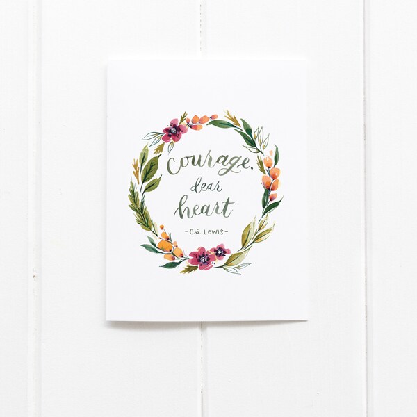 Courage Dear Heart - Etsy