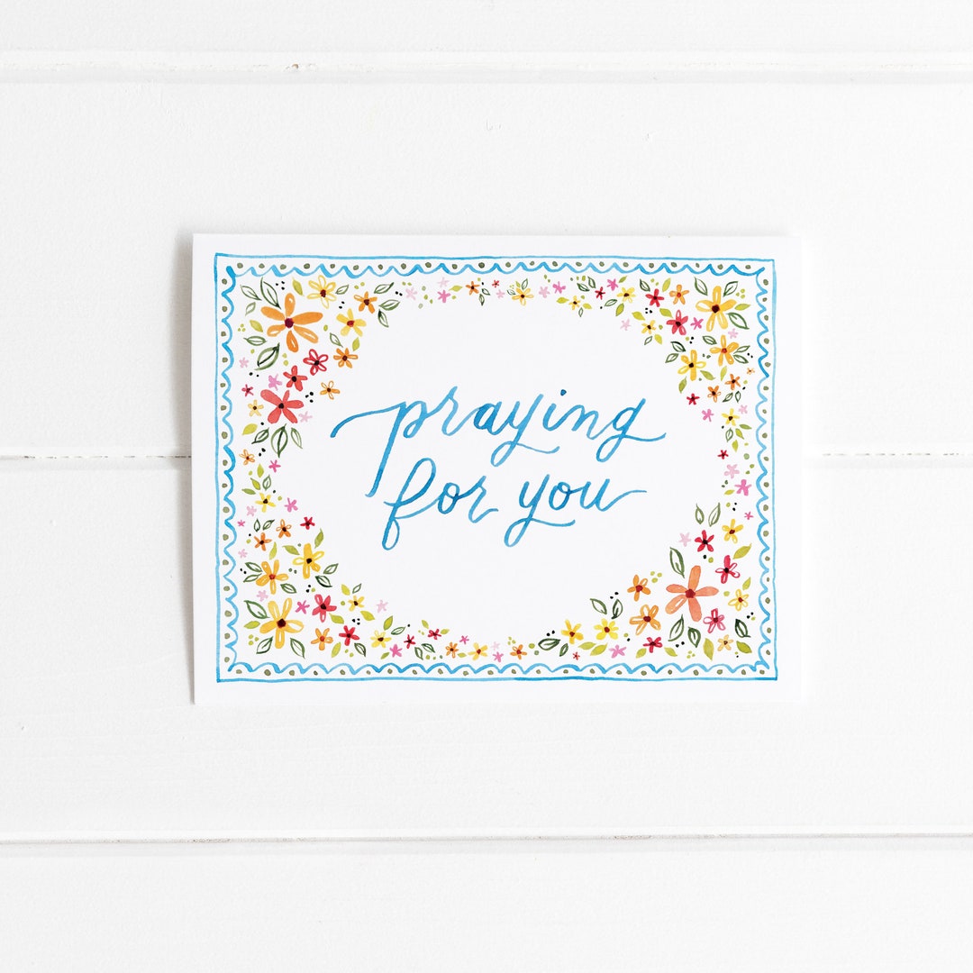 Praying for You Card, Thoughtful Card for Friend, Christian Sympathy ...