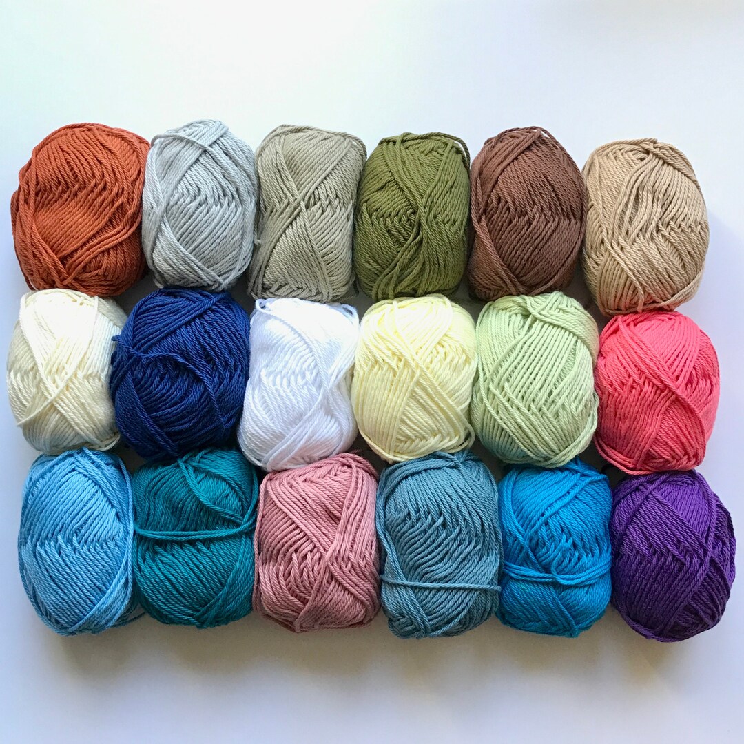 Choose 6 - Cotton Yarn for Oxford Fine and Lavor 4mm Punch Needles ...