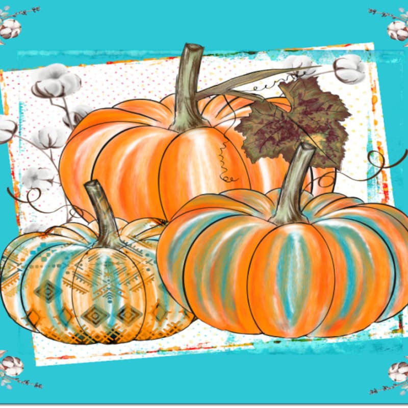 Turquoise Pumpkin - Etsy