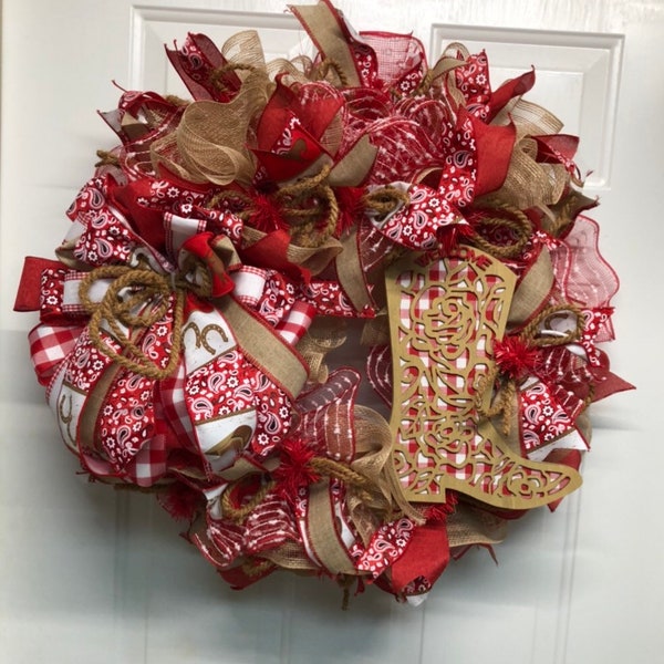 Western Wreath - Etsy