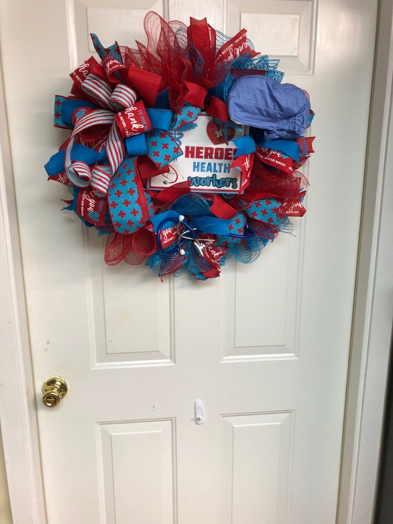Medical Health Worker Wreath - Etsy