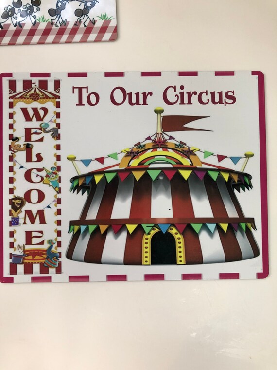 Vintage Welcome To Our Circus Sublimation Wreath Sign | Etsy