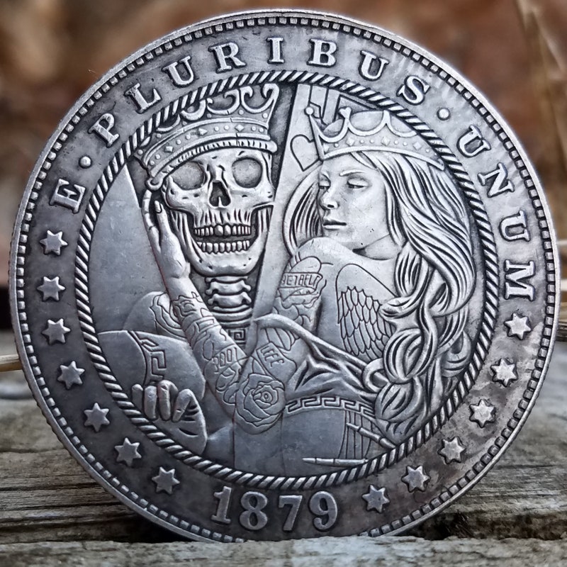 Morgan Skeleton Coin - Etsy