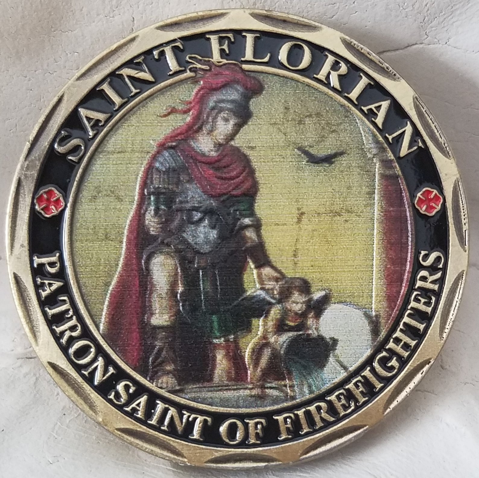 Saint Florian Firefighters Prayer and Challenge Coin with | Etsy