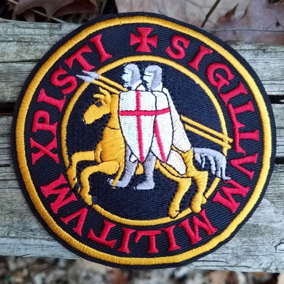 Knights Templar Iron On/sew on Embroidered Patch 4 | Etsy