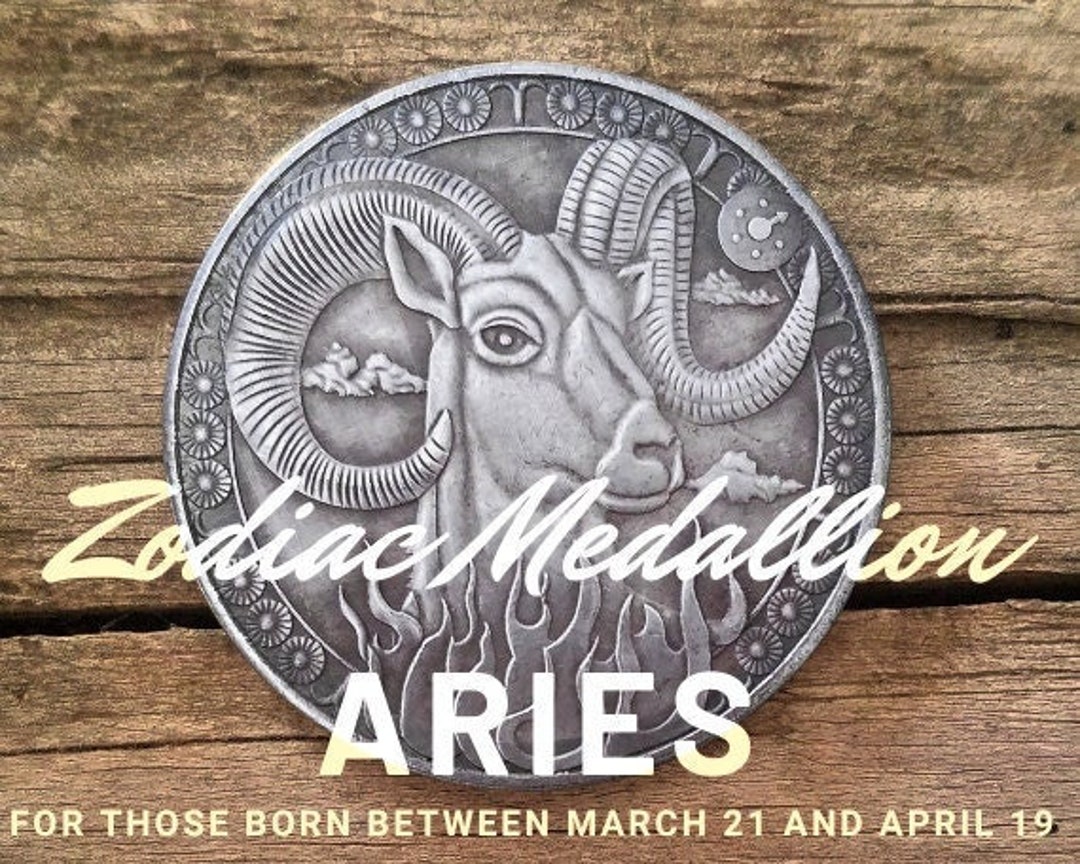 Aries Zodiac Medallion for Astrology 1.50" (38mm) With Protective ...