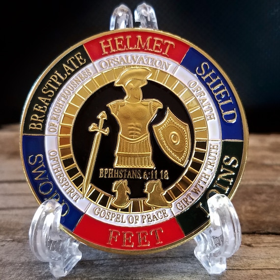 Armor of God Challenge Coin Put on the Whole Armor of God | Etsy
