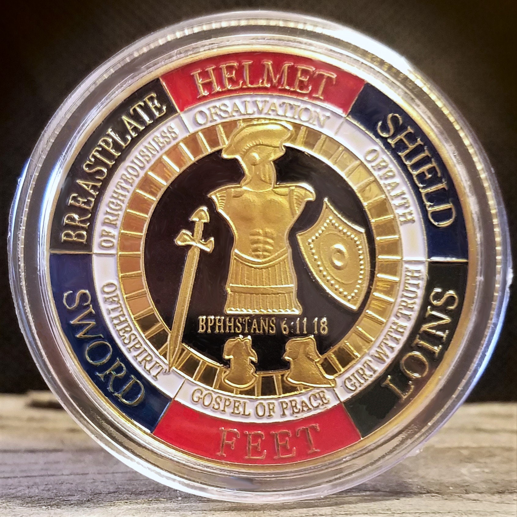 Armor of God Challenge Coin Put on the Whole Armor of God | Etsy