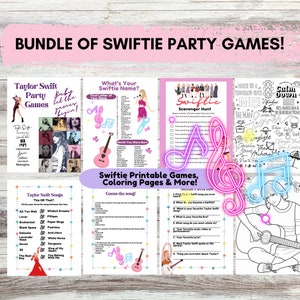 Taylor Swift Party Games Taylor Swift Bingo Swiftie Party Games Party ...