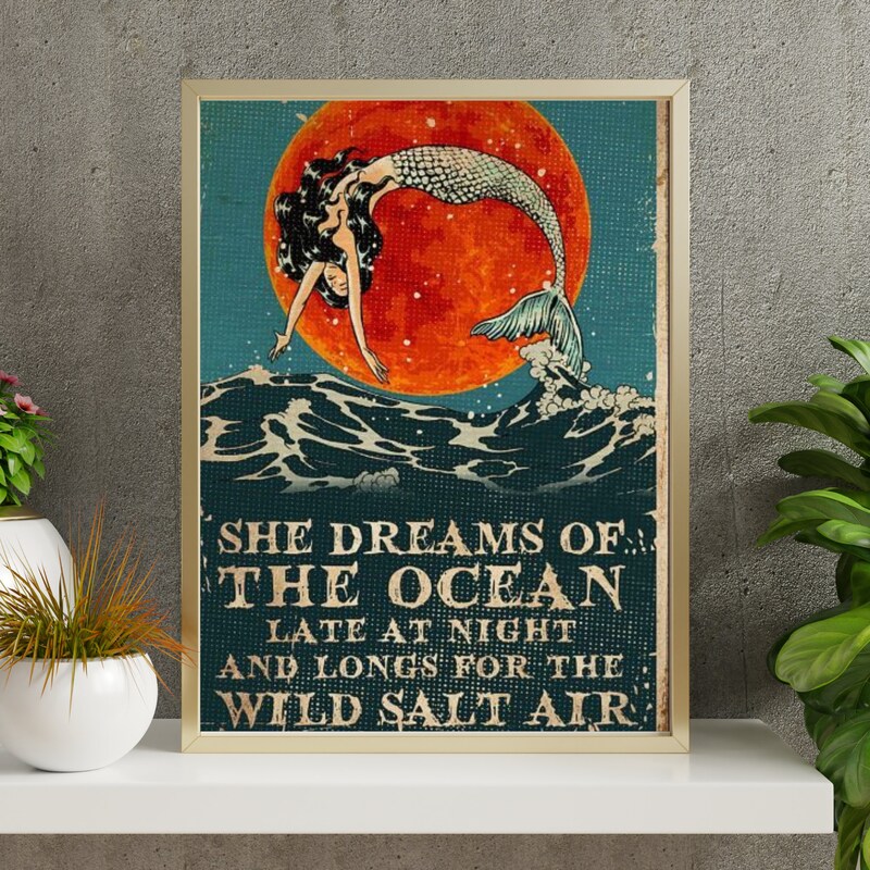 Mermaid Wall Art - Etsy
