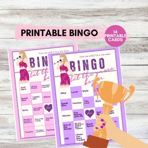 Taylor Swift Party Games Taylor Swift Bingo Swiftie Party Games Party ...
