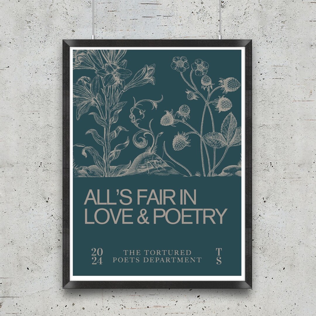 Trendy Wall Art the Tortured Poets Department Taylor Swift Poster ...