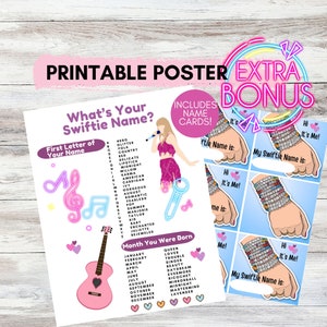 Taylor Swift Party Games Taylor Swift Bingo Swiftie Party Games Party ...