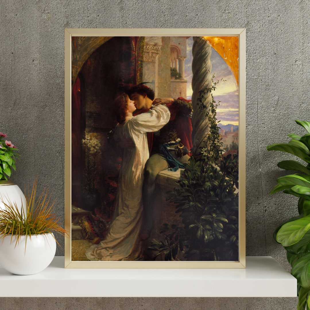 Romeo and Juliet Wall Decor Romantic Wall Art Prints Dark Academia ...