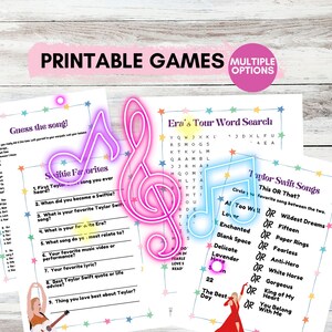 Taylor Swift Party Games Taylor Swift Bingo Swiftie Party Games Party ...