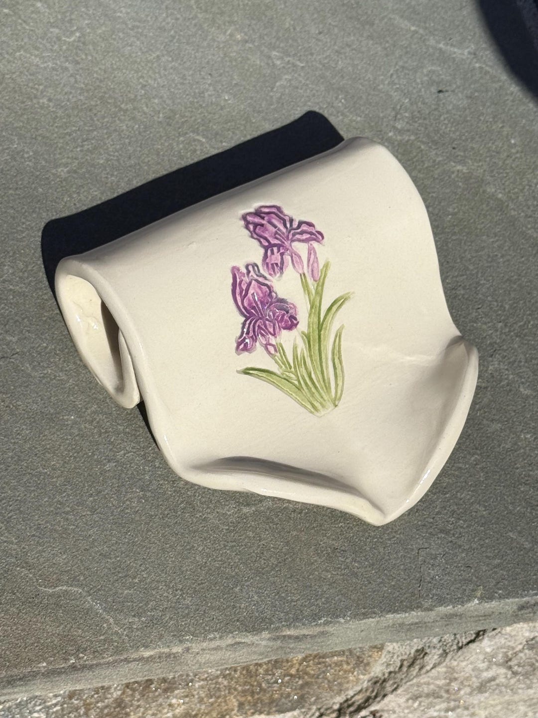 Iris Self Draining Soap Dish, Soap Saver, Sponger Holder - Etsy