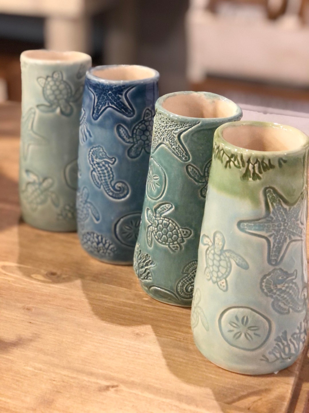 Sea Life Vase - Etsy