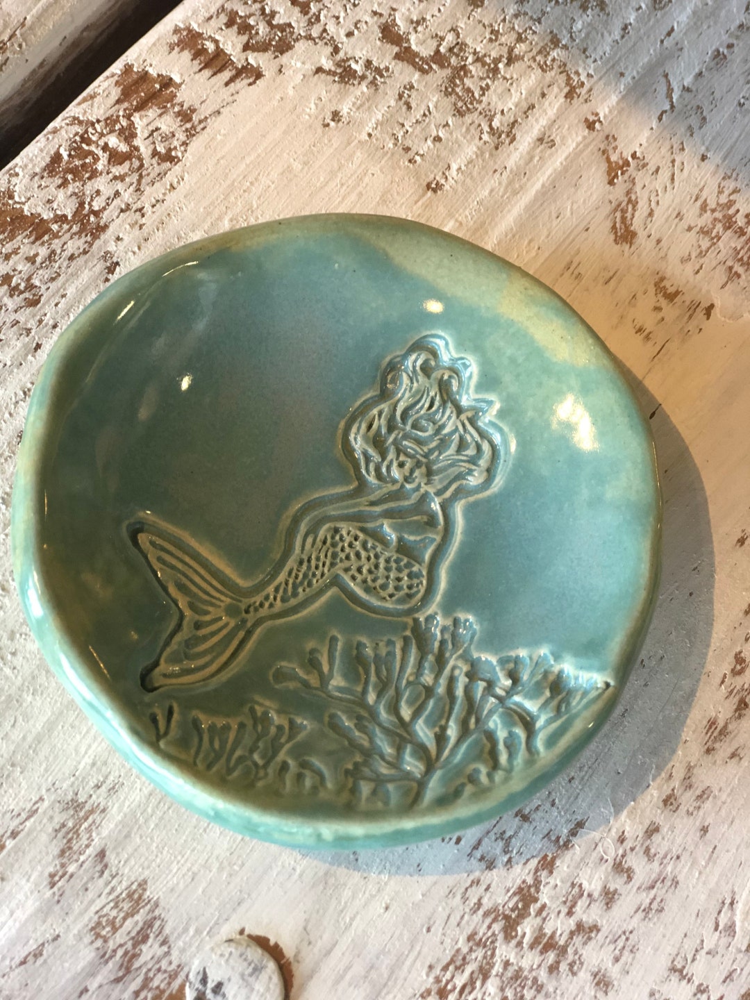 Mermaid Trinket Dish - Etsy