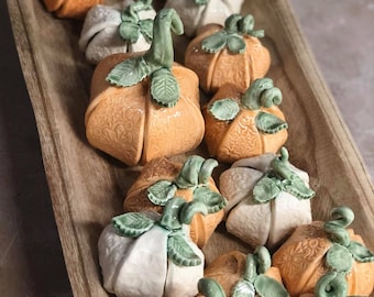 Handmade Ceramic Orange Pumpkins, Perfect for Your Fall Home Decor - Etsy