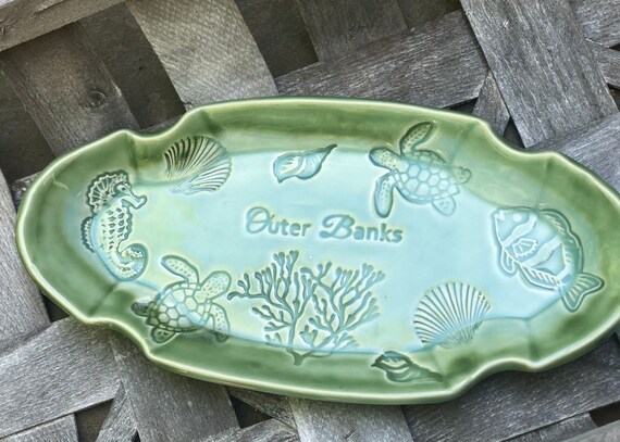Sea Life Tray Outer Banks Pottery - Etsy