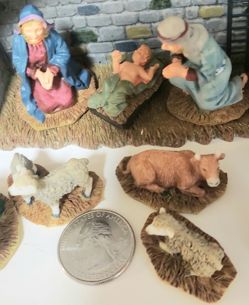 Coventry Cove Nativity Scene Set of 12/vintage 1999 Lemax Christmas ...