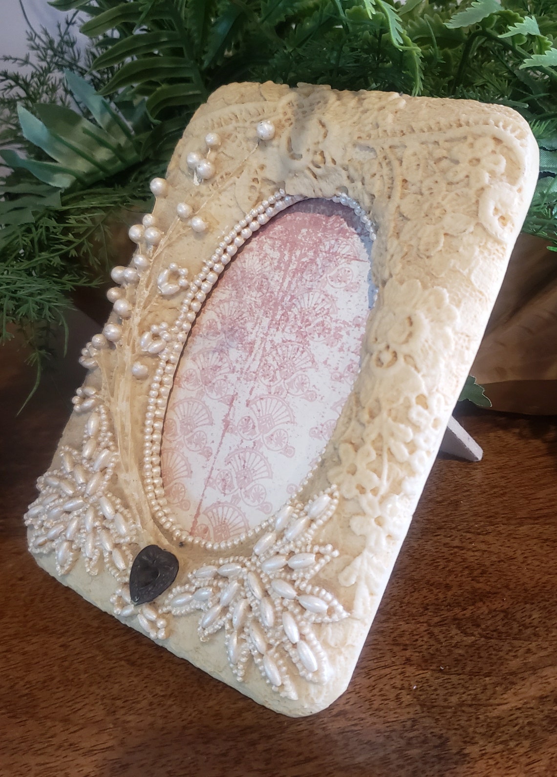 Photo Frame/vintage 1990s Polystone Resin Victorian Style Photo Frame ...