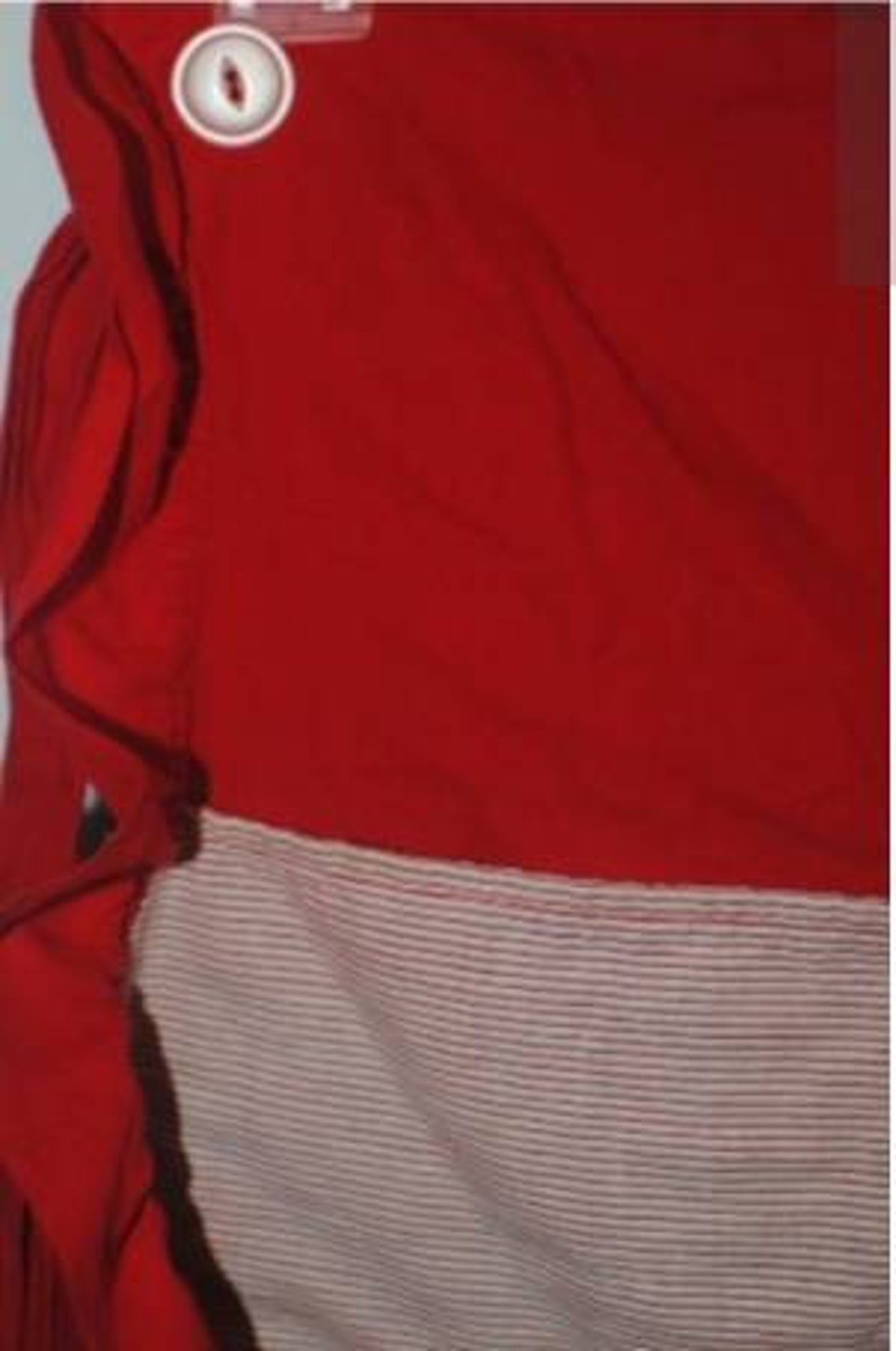 Farmhouse Red Half Apron/candy Strip Front Pockets 1950's/photo Prop ...