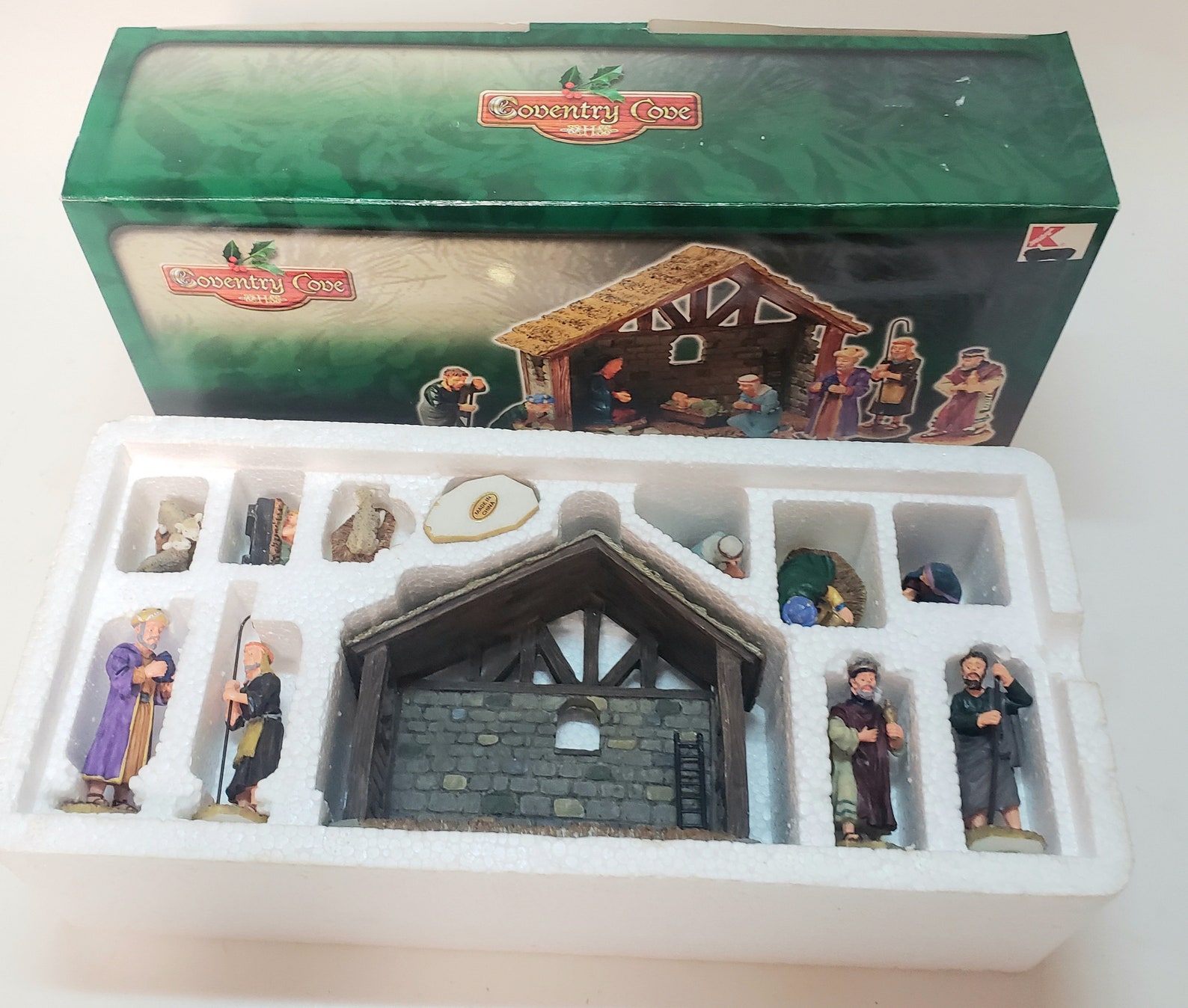 Coventry Cove Nativity Scene Set of 12/vintage 1999 Lemax Christmas ...