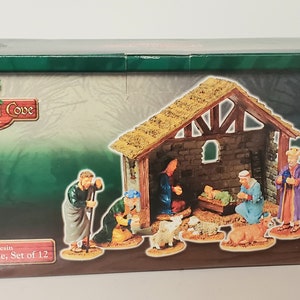 Coventry Cove Nativity Scene Set of 12/vintage 1999 Lemax Christmas ...