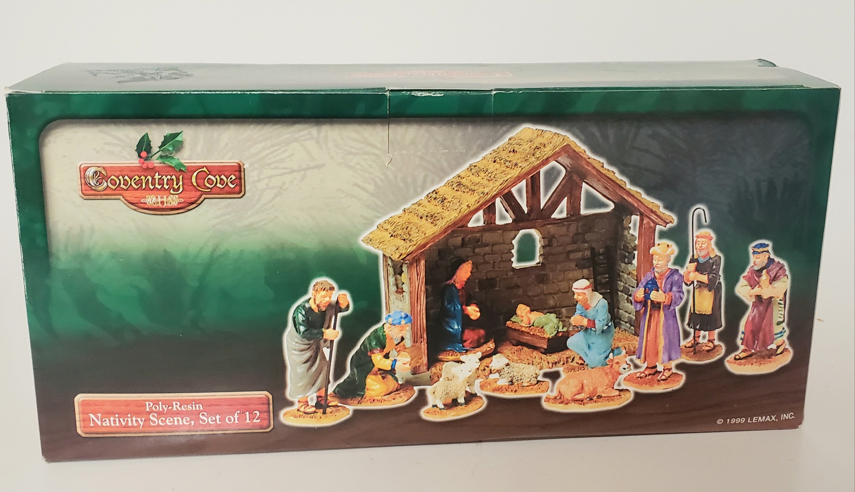 Coventry Cove Nativity Scene Set of 12/vintage 1999 Lemax Christmas ...